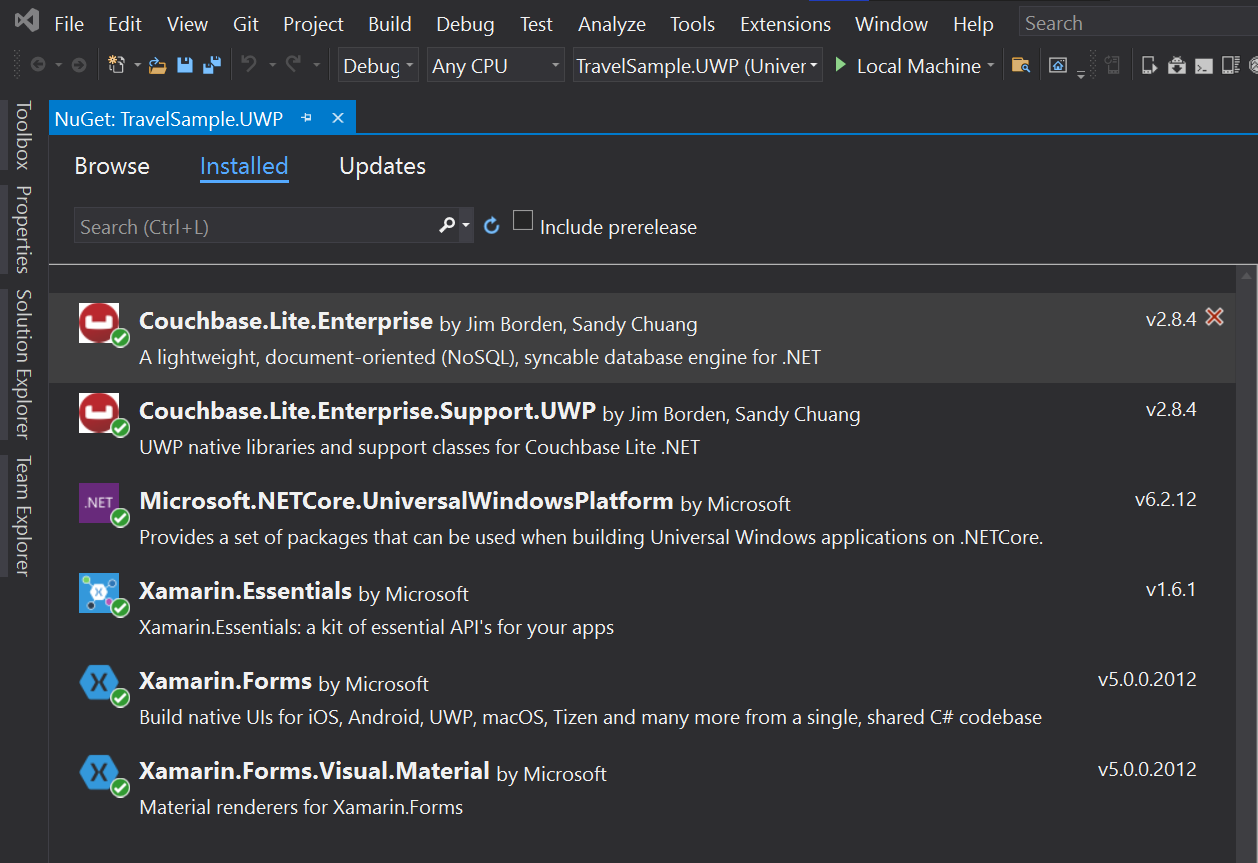 Travel Mobile App | Couchbase Docs